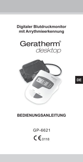 Bedienungsanleitung Geratherm desktop
