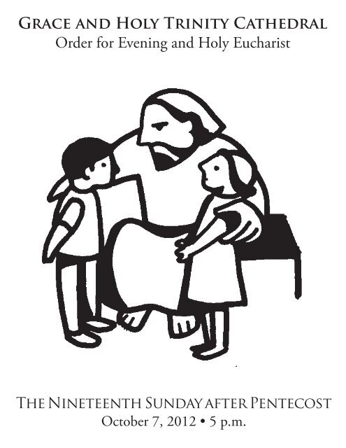 Order for Evening and Holy Eucharist - Grace and Holy Trinity ...