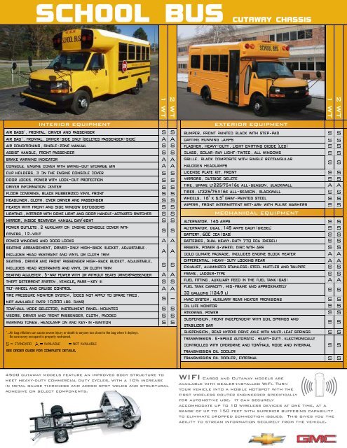 school bus cutaway chassis - GM Fleet
