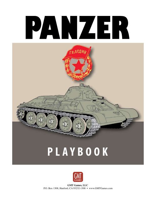 PANZER Playbook - GMT Games