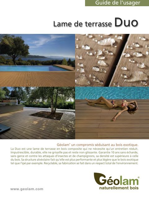 Fiche technique Geolam Duo