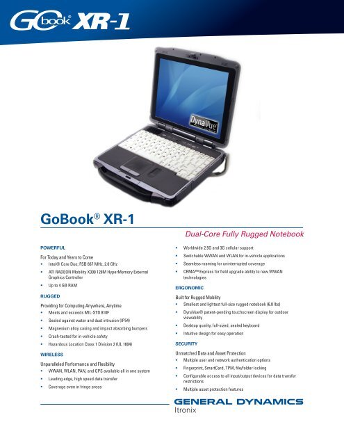 General Dynamics GoBook® XR-1