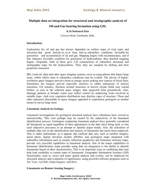 Multiple data set integration for structural and stratigraphic analysis ...