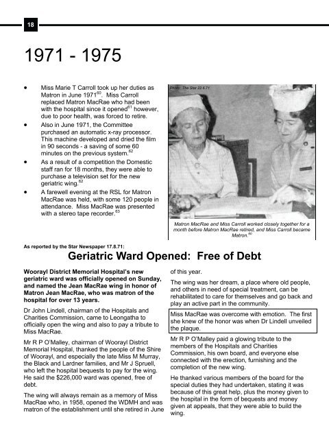 The First 50 Years - 1971 - 1975