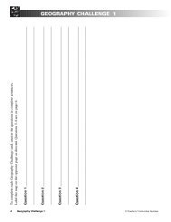 GEOGRAPHY CHALLENGE 6