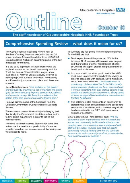Outline - Gloucestershire Hospitals NHS Trust