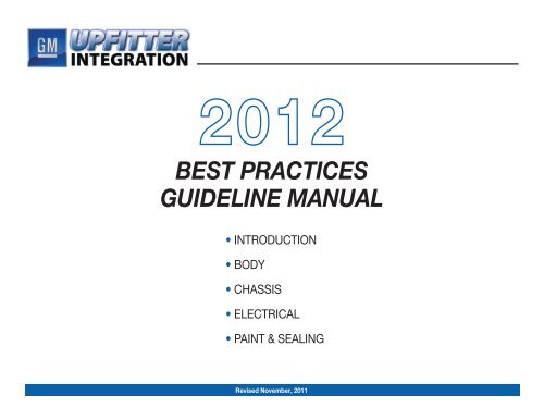 electrical best practices - GM UPFITTER