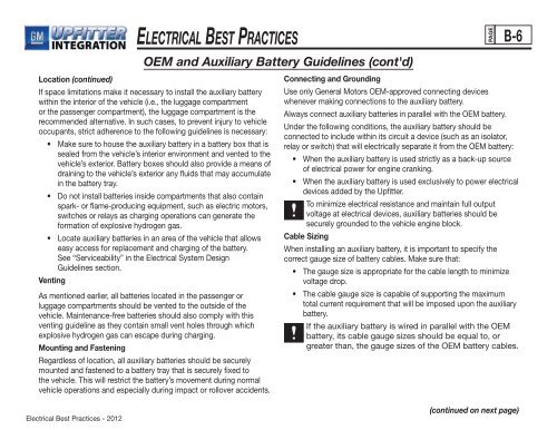Electrical Best Practices