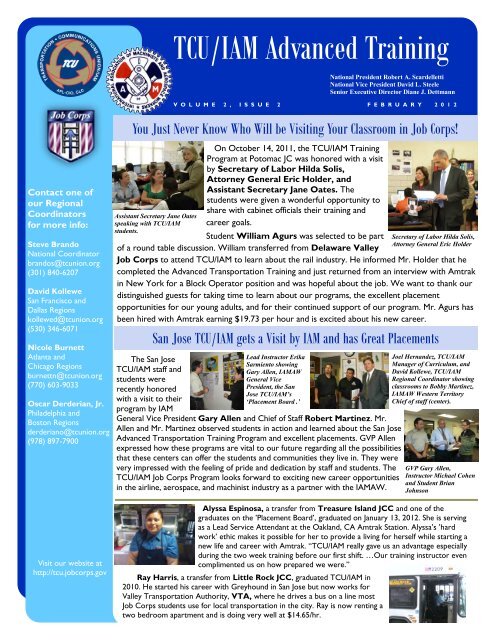 TCU/IAM Advanced Training - the TCU/IAM Job Corps Web Site ...