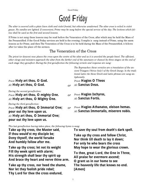 Holy Week: Good Friday