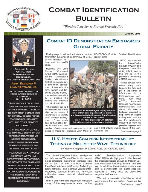 Combat Identification Bulletin - GlobalSecurity.org