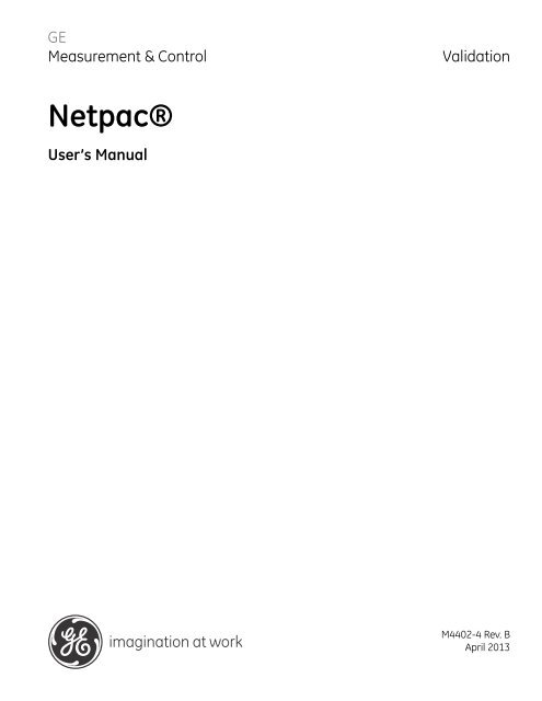 Netpac® - GE Measurement & Control