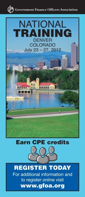 TRAINING - Government Finance Officers Association