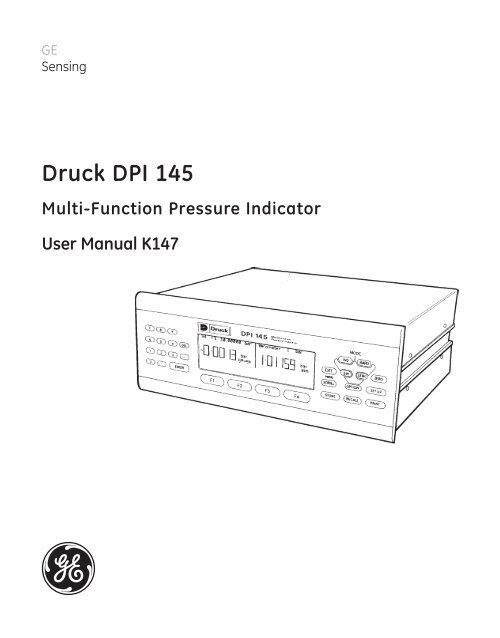 Druck DPI 145 - GE Measurement & Control