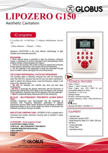 Lipozero G 150 - Globus Corporation