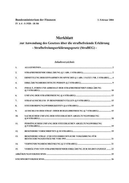 Merkblatt