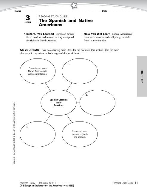 CH 2: Section 3 Reading Study Guide