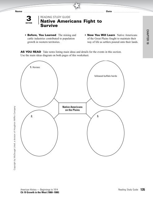 Reading Study Guide Section 3