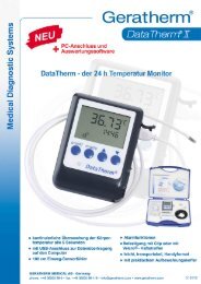 user manual DataTherm II - Geratherm