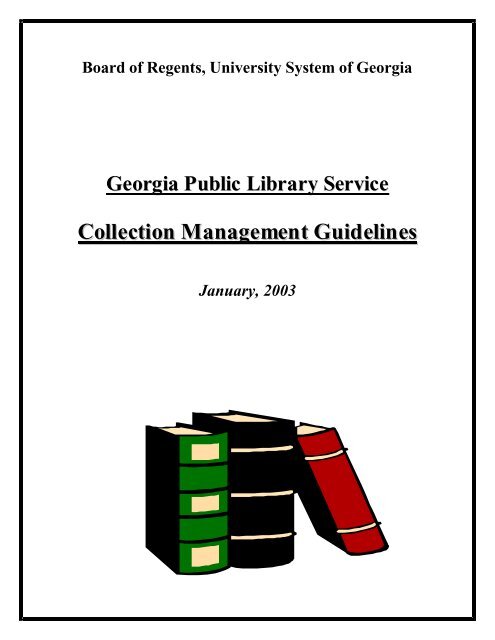 Collection Management Guidelines - Georgia Public Library Service