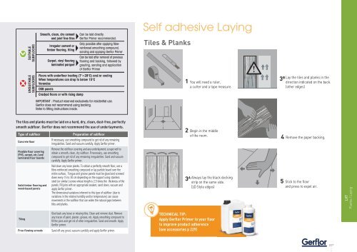 Self adhesive Laying - Gerflor