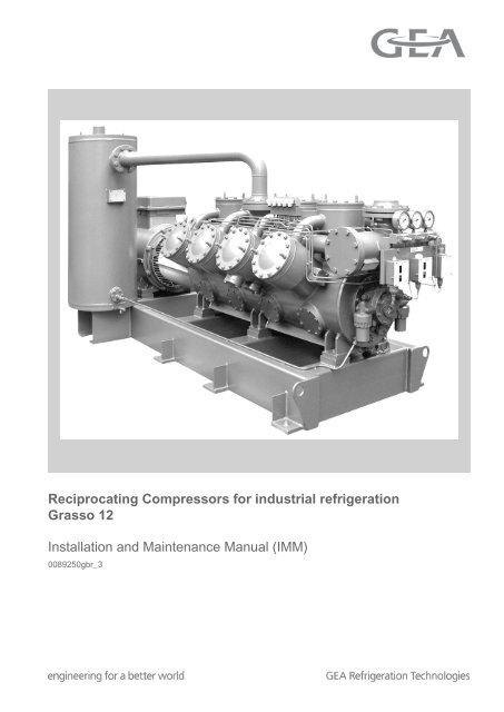 Reciprocating Compressors for industrial refrigeration Series Grasso ...