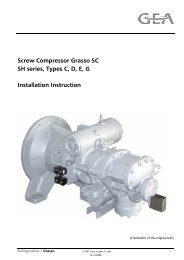 Grasso Screw compressors Types C ... XF Product Information - GEA ...