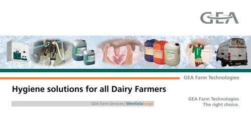 Hygiene solutions for all Dairy Farmers - GEA Farm Technologies