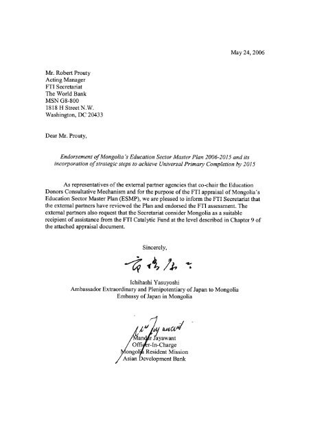 Endorsement Letter And Appraisal Report May 2006 Global endorsement-letter-and-appraisal-report-may-2006-global