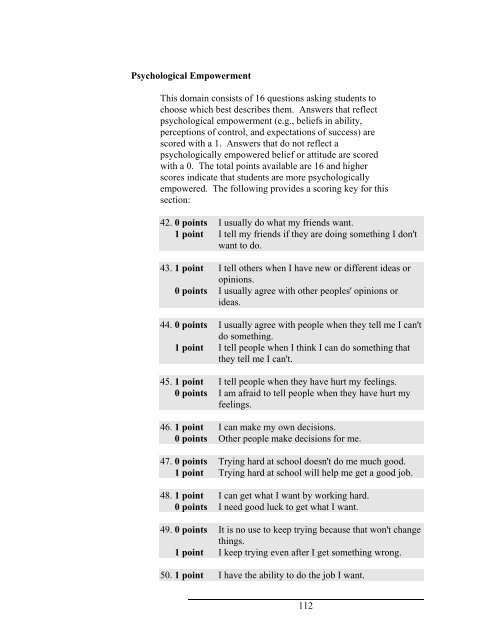 Psychological Empowerment