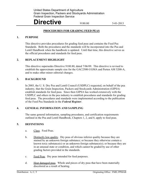 FGIS - Grain Inspection, Packers & Stockyards Administration