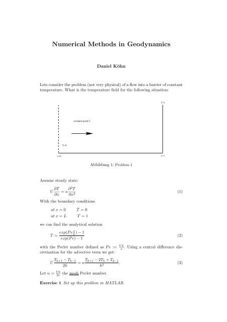 Numerical Methods in Geodynamics