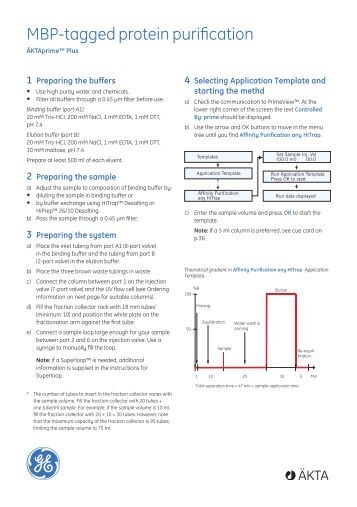 His60 Ni His-tagged Protein Purification Brochure - Westburg