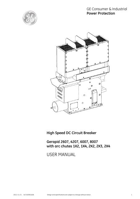 GE Consumer & Industrial - G E Power Controls