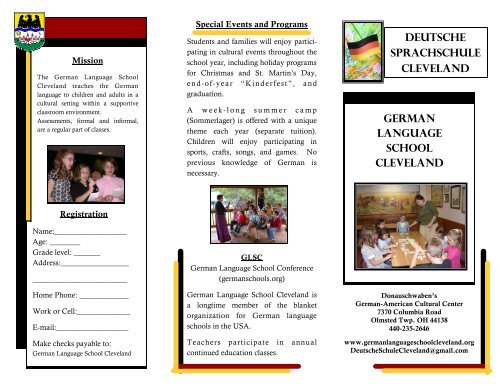 PDF flyer - German Language School Cleveland
