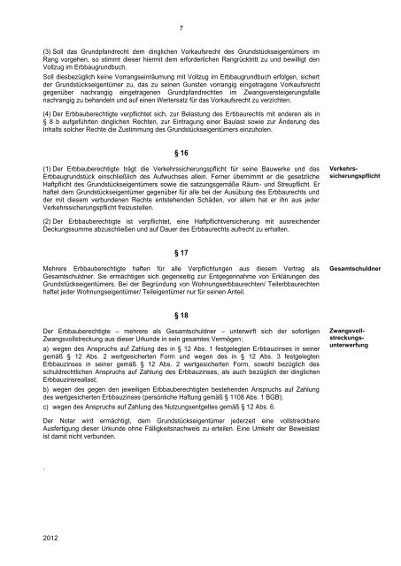 6 IV. Gegenseitiges Vorka