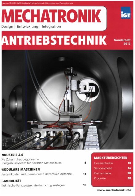 "IP 23 Motoren", Mechatronik 5/2013 - Menzel Elektromotoren GmbH