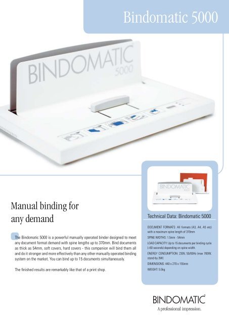 Bindomatic 5000