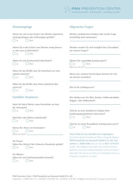 Stimmungslage Allgemeine