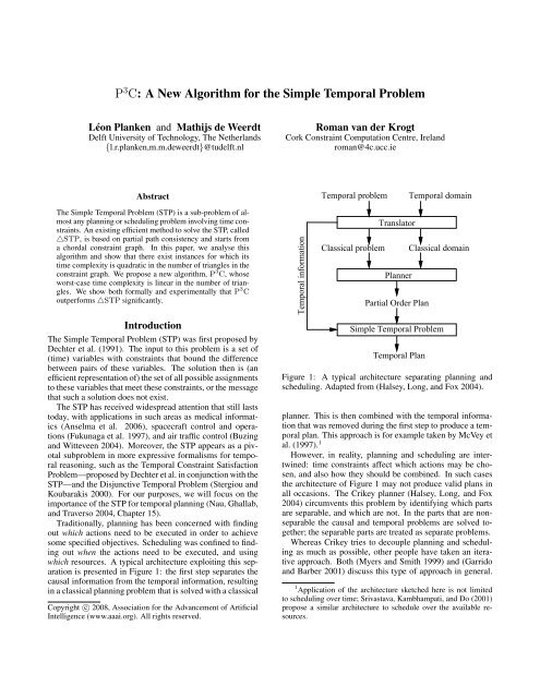 P3c A New Algorithm For The Simple Temporal Problem 