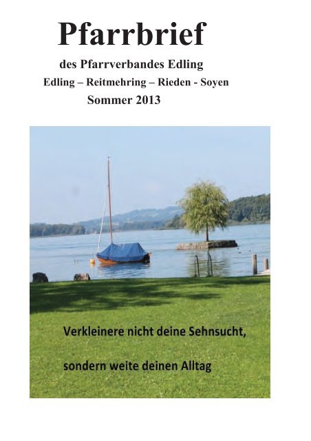 Pfarrbrief Sommer - Edling.pv-edling.de