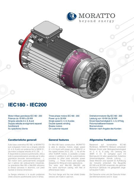 IEC180 Motors - Moratto Srl
