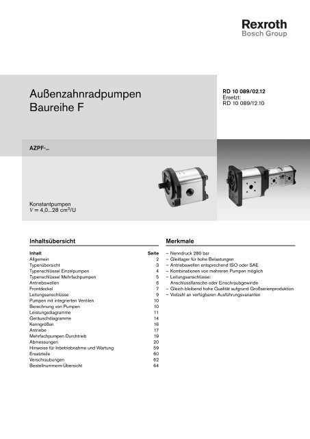 rd10089 - Bosch Rexroth