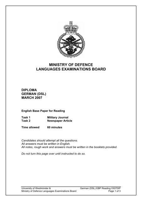 Eng to Chin Interpreting - University of Westminster