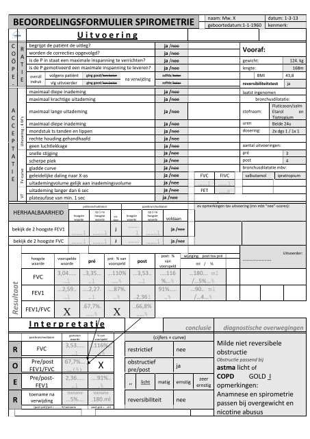 Klik hier voor het beoordelingsformulier spirometrie - IZER