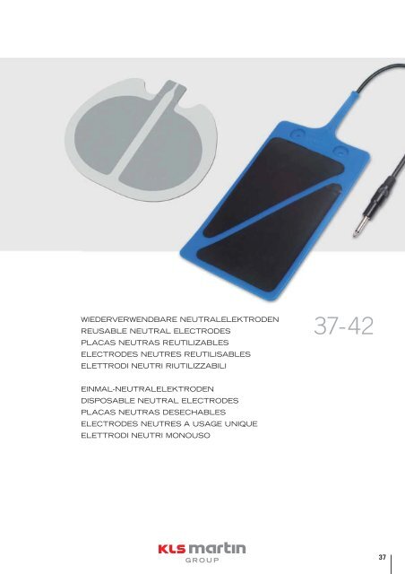 wiederverwendbare neutralelektroden reusable neutral electrodes ...