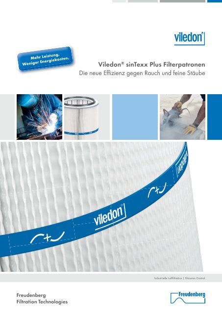 Viledon sinTexx Plus Filterpatronen - Freudenberg Filtration ...