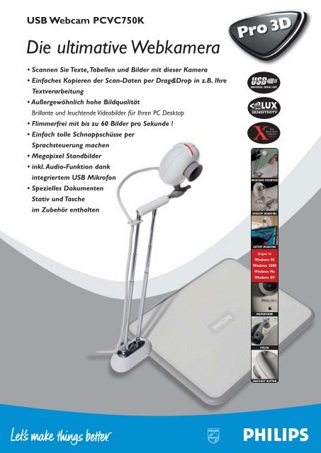 USB Webcam PCVC750K - Philips