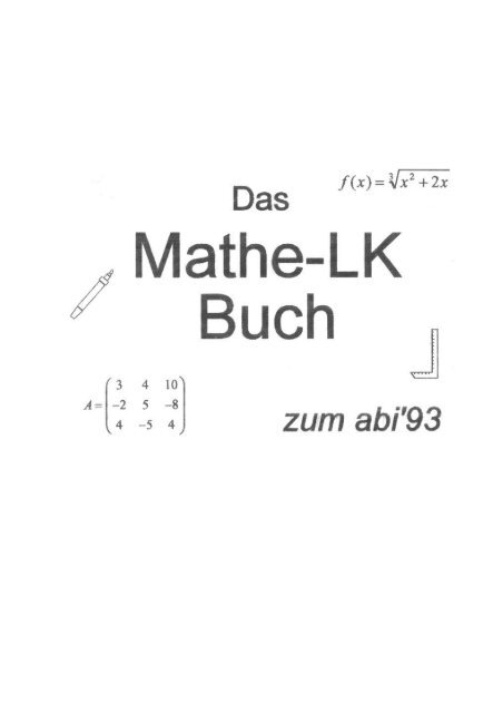 Das Mathe-LK "Hr. Hesse"-Buch - DNX274
