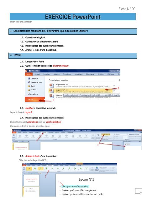 EXERCICE PowerPoint - Netprof.fr